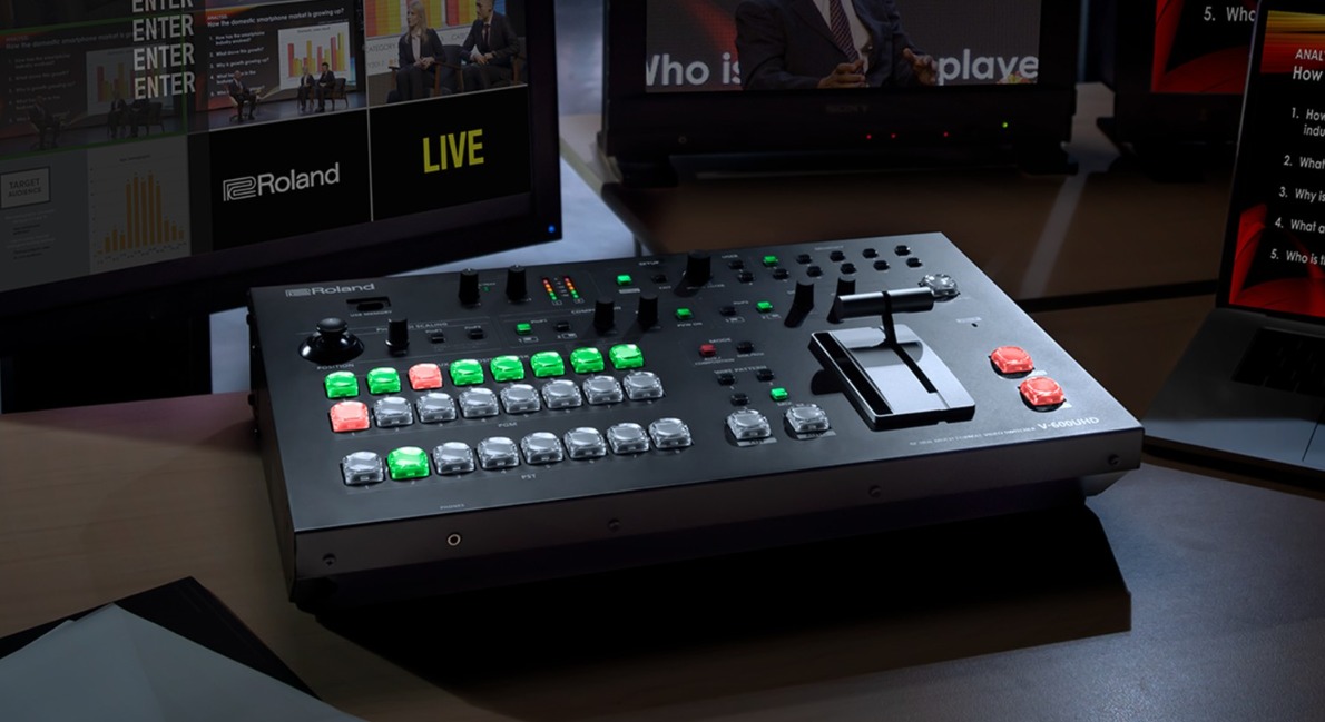 Roland's 4K video switcher supports PTZ camera controls - PTZOptics