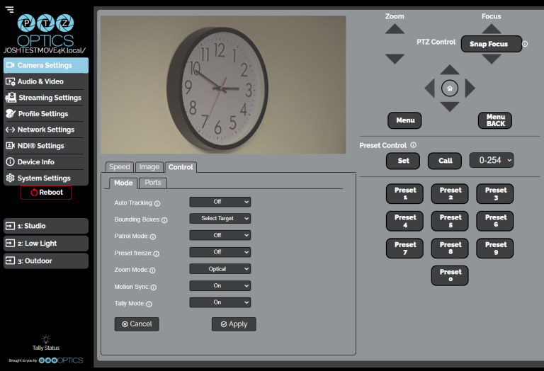 PTZOptics: A manufacturer of robotic pan, tilt, zoom camera solutions