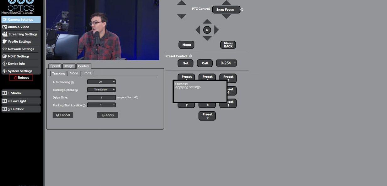PTZOptics PTZ Camera Auto Tracking Setup - PTZOptics
