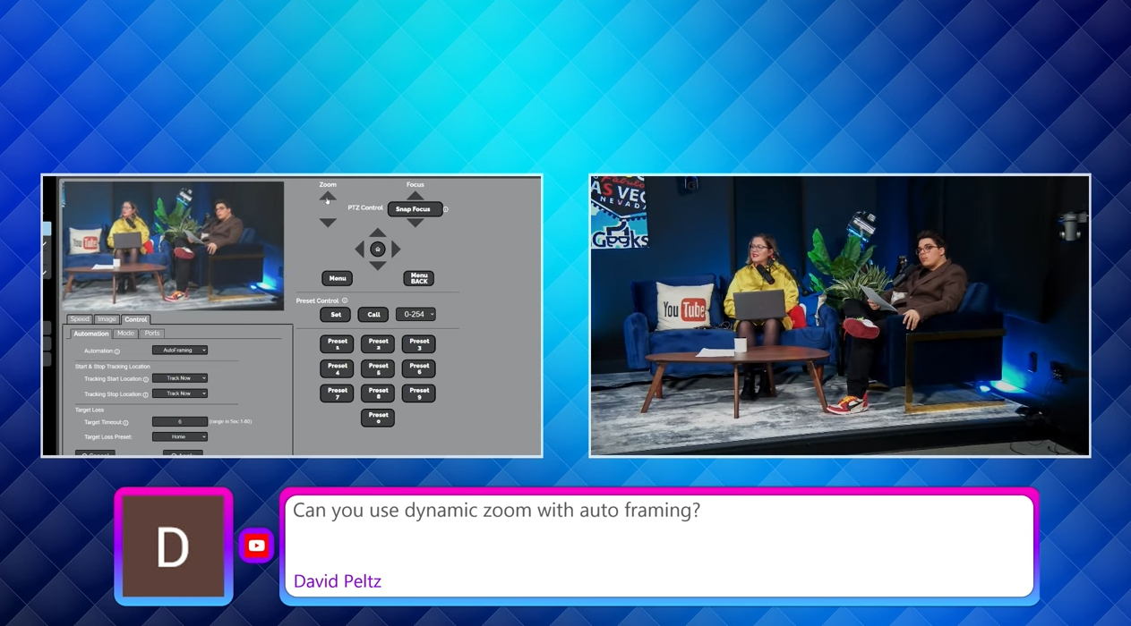 Auto-Framing (Group Tracking) Feature - PTZOptics