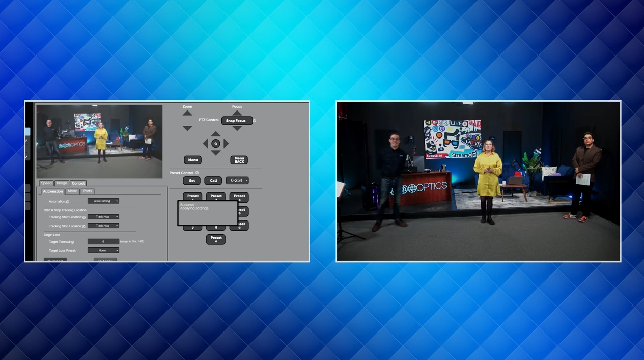 Auto-Framing (Group Tracking) Feature - PTZOptics
