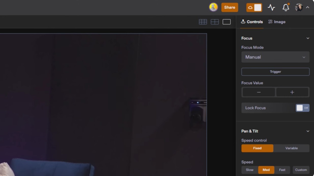 PTZOptics Hive Studio - Camera Adjustments - PTZOptics